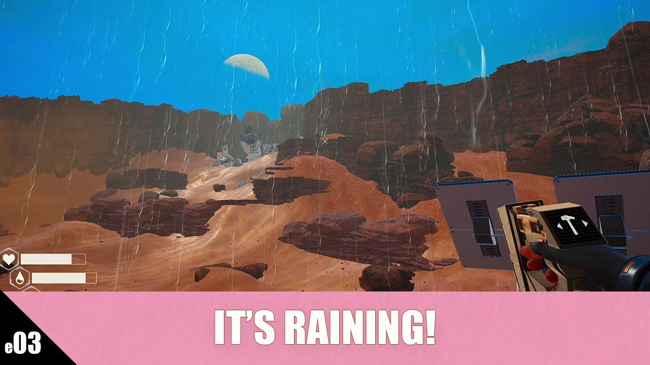 First Clouds and Rain on This Barren Planet | The Planet Crafter - YouTube