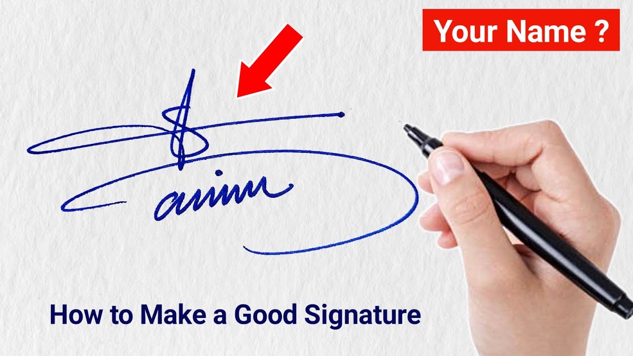 How to make a good signature | How to make your own signature | Design | Autograph | Writing ...