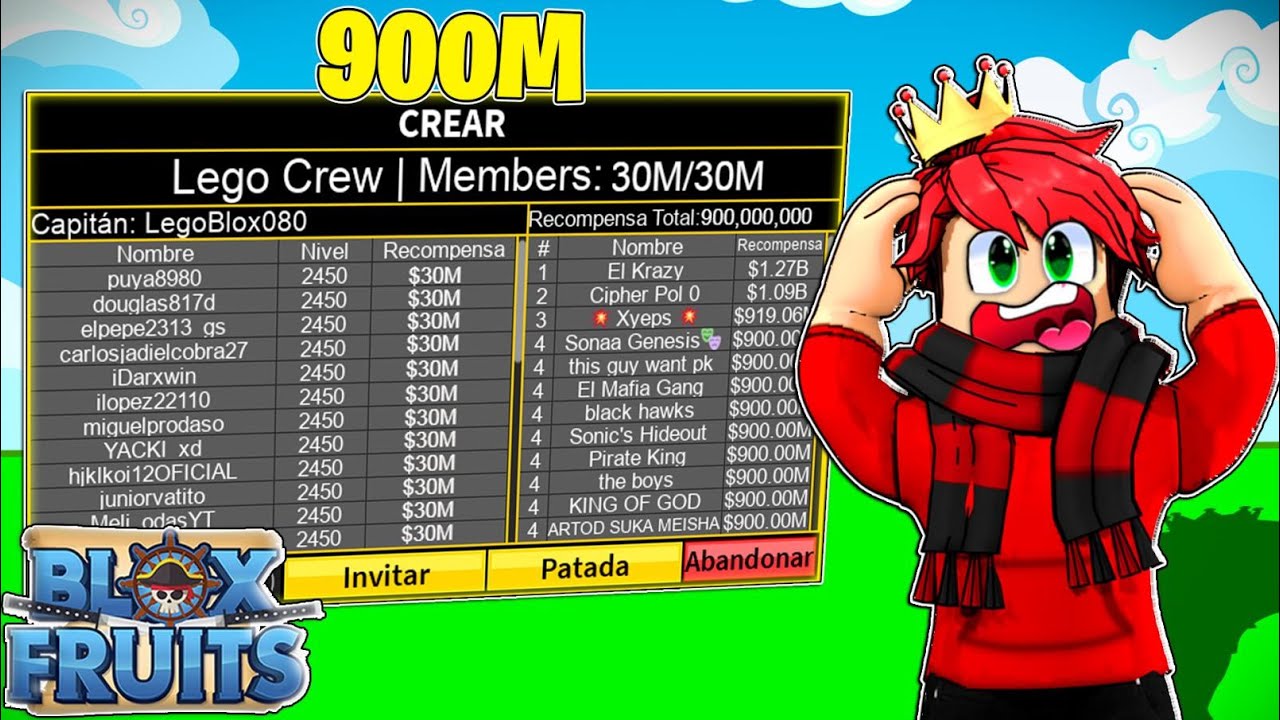 😮 CREE LA MEJOR CREW DE TODO BLOX FRUITS *puedes unirte* - YouTube