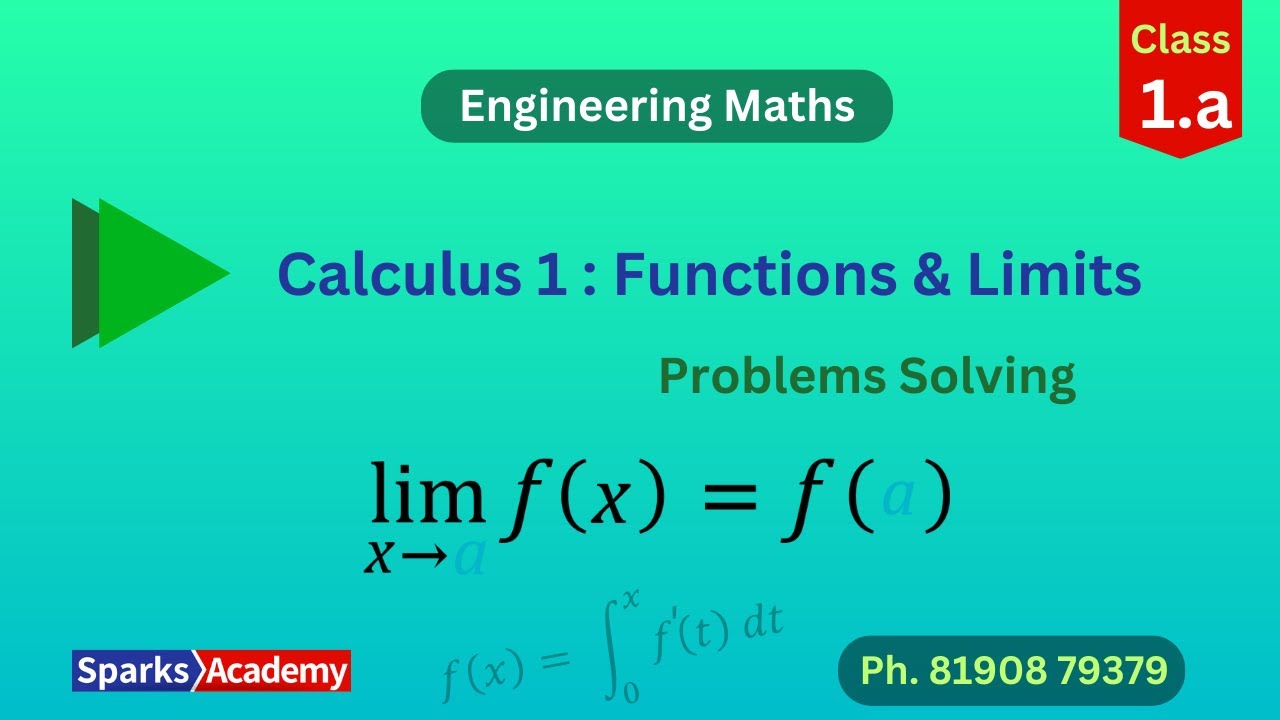 Calculus Problems On Functions And Limits 1 A Engineering