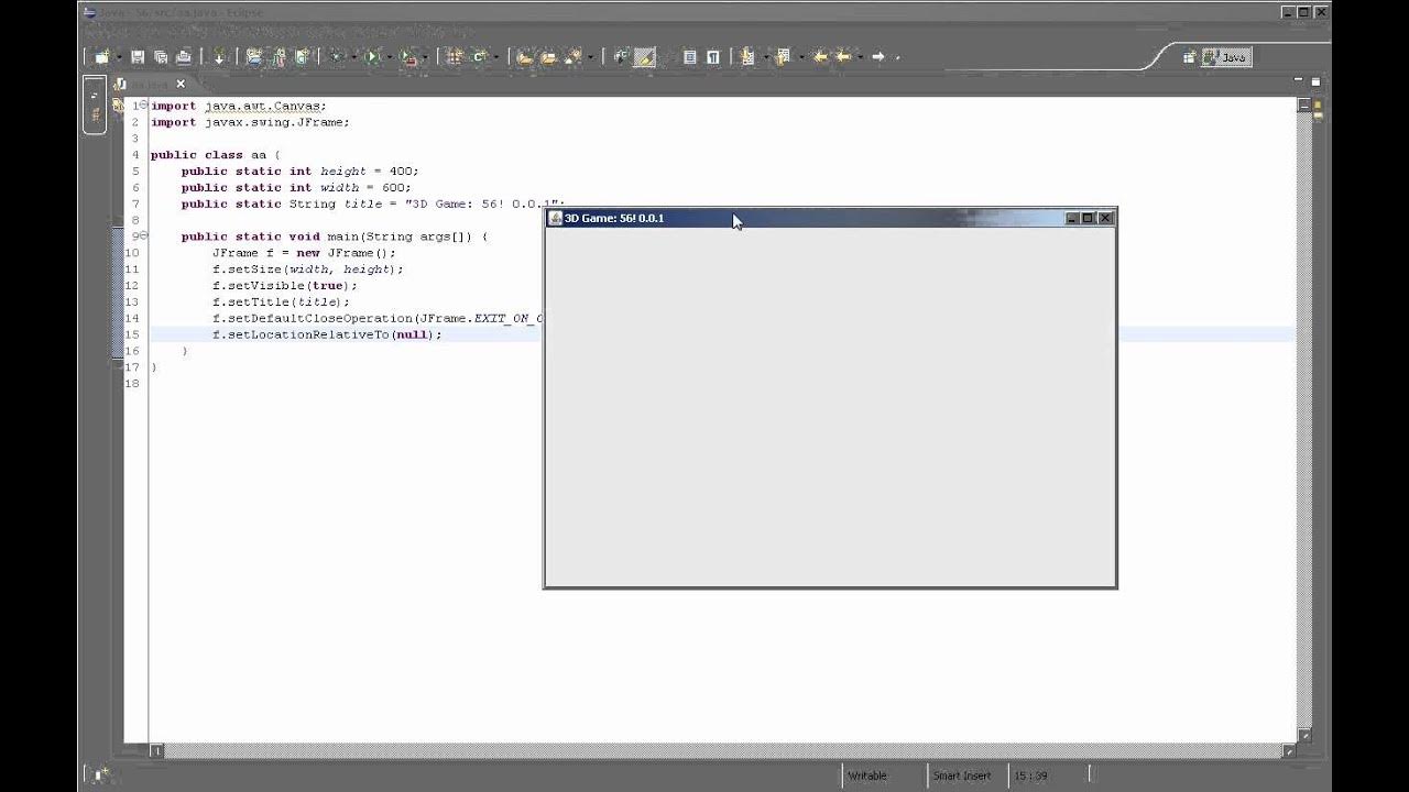 How to make 3D games in Java? Tutorial Episode 1 - "Window preparation ...