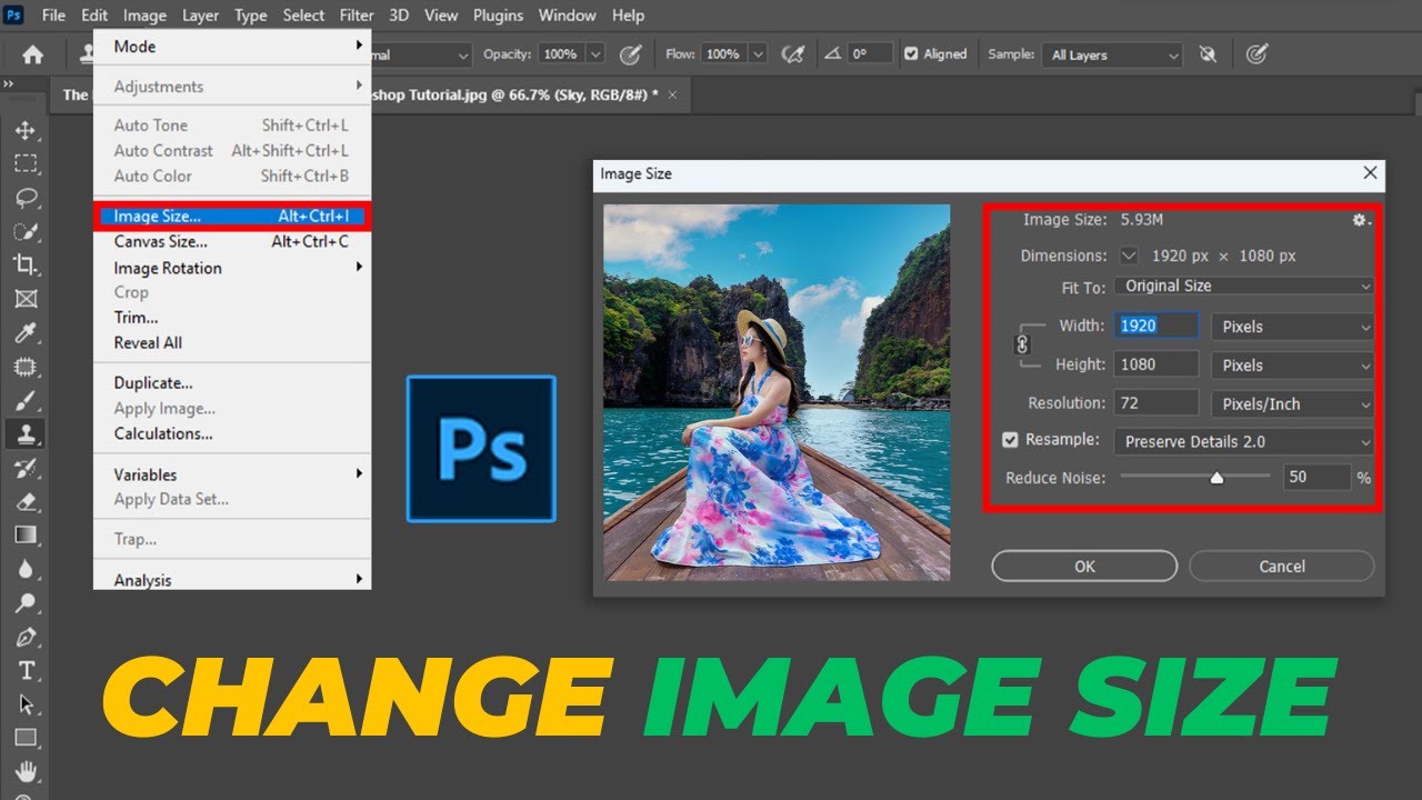 How to Change image Size in Photoshop 2024 | Adobe Photoshop Tutorial For Beginner - YouTube