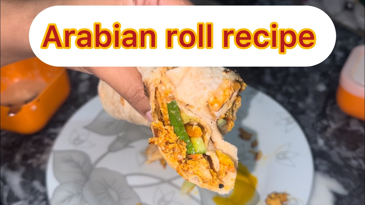 Arabian roll recipe /rap roll at home /home made roll recipe /dinner ...