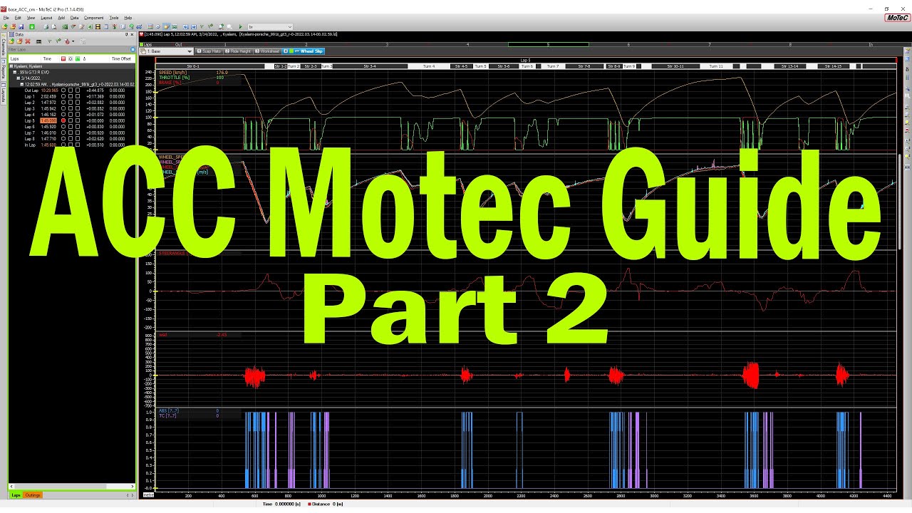 Assetto Corsa Competizione Motec Telemetry Guide - Part 2 - YouTube