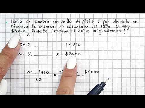 POCENTAJES - Cómo plantear un problema aplicando regla de tres simple ...