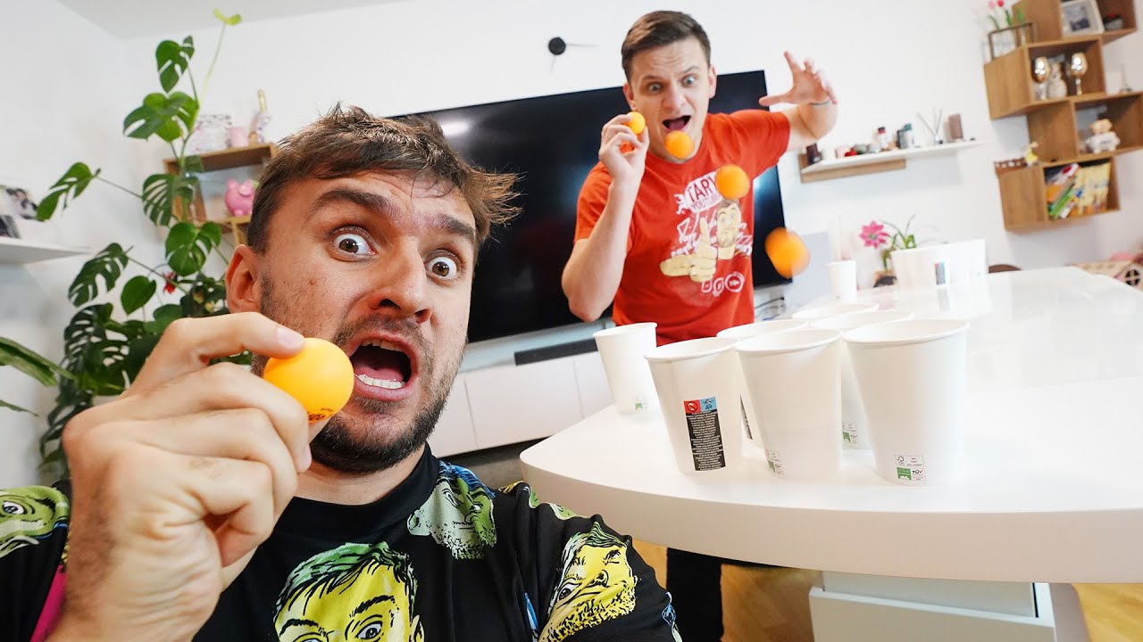 Beer Pong Challenge #1 | Tary vs. Jura - YouTube