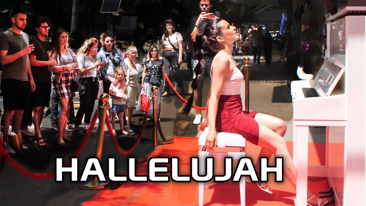 I Played "Hallelujah" on a STREET PIANO in Tel Aviv! | Yuval Salomon ...