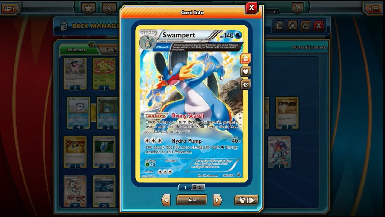 Swampert Empoleon Deck PTCGO! - YouTube