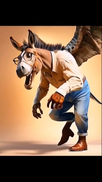 Donkey transformation into DINASOR😱#shorts#ai #aigenerated#new#trending ...