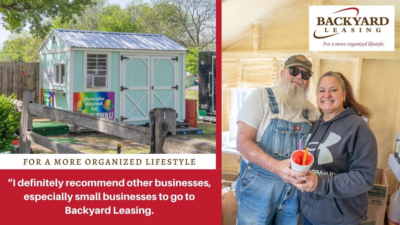 Couple Leases Shed for Snow Cone Stand - YouTube