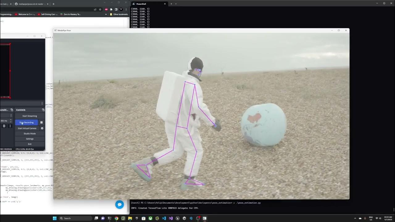 Pose estimation test - YouTube