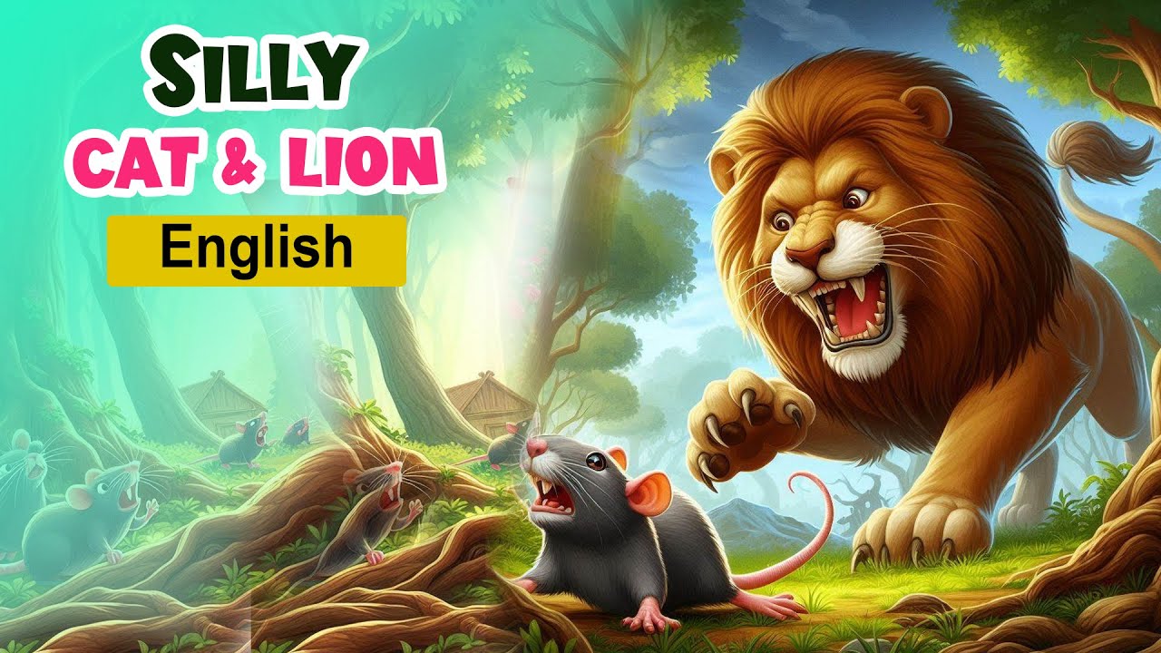 Silly Cat & Lion l Moral Story in English l StoryToons TV-English - YouTube