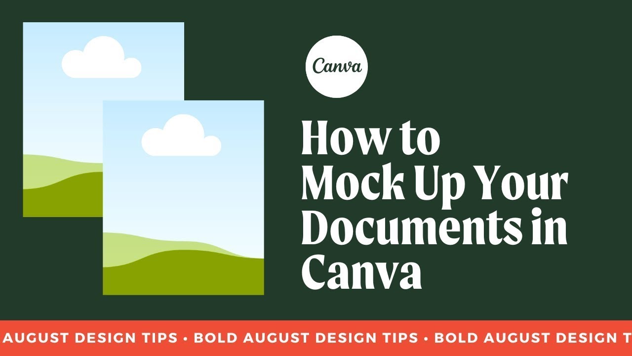 How to Mock Up Your Documents in Canva - YouTube