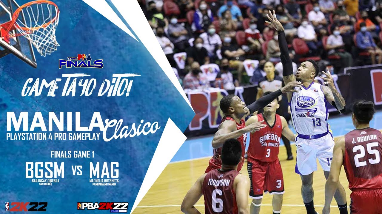 PBA on NBA2K22 Ginebra vs Magnolia Hotshots | GAME 1 - FINALS | Manila ...