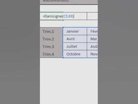 Comment transformer un tableau Excel en liste horizontale de données ? - YouTube
