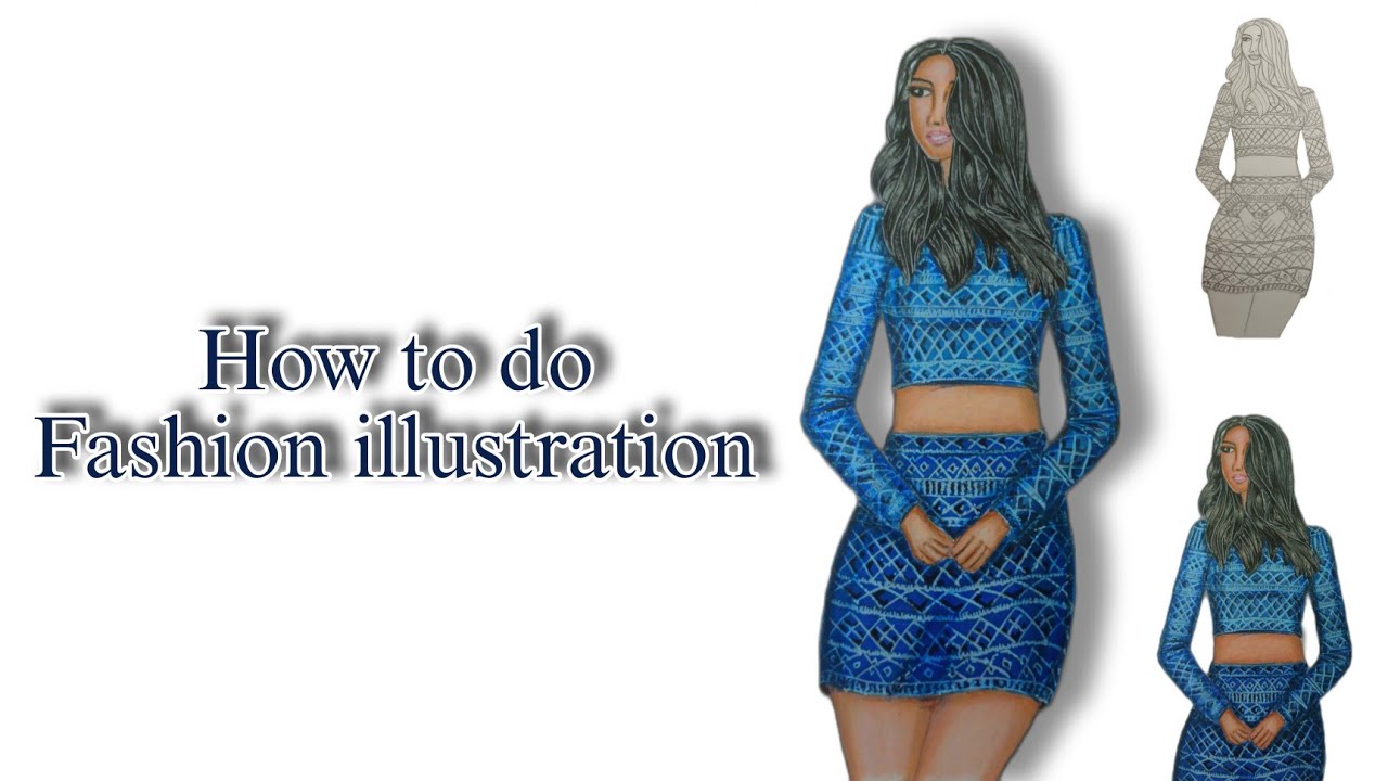 how to render? Fashion illustration - YouTube