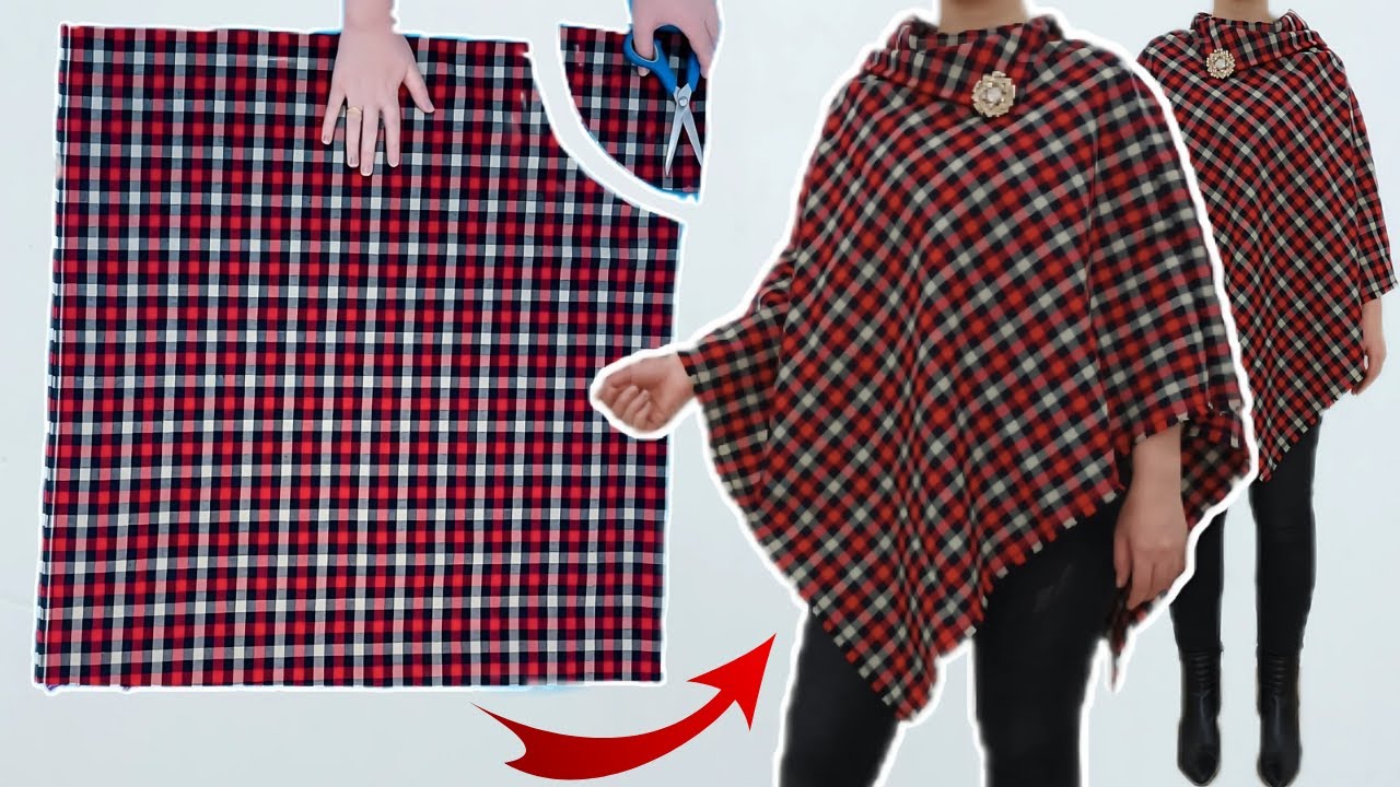 Easy Cape Sewing for Beginners | Step-by-Step Cutting & Stitching ...