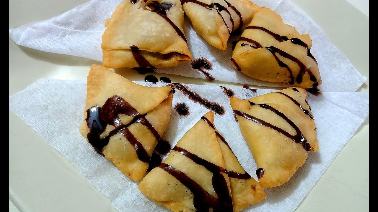 Nutella Filled Baby Samosa Recipe/نوٹیلا بھرے سموسے - YouTube