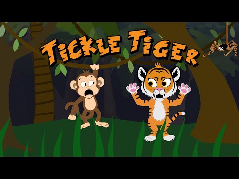 Tickle Tiger | #tickletiger | 1st Verse (Monkey) | Animal Songs | Daddy Songlegs Songs for Children
