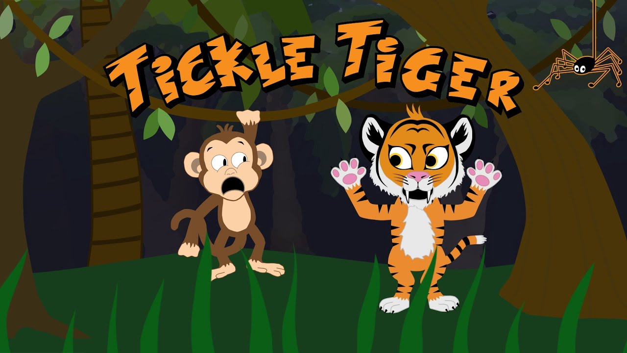 Tickle Tiger | #tickletiger | 1st Verse (Monkey) | Animal Songs | Daddy Songlegs Songs for ...