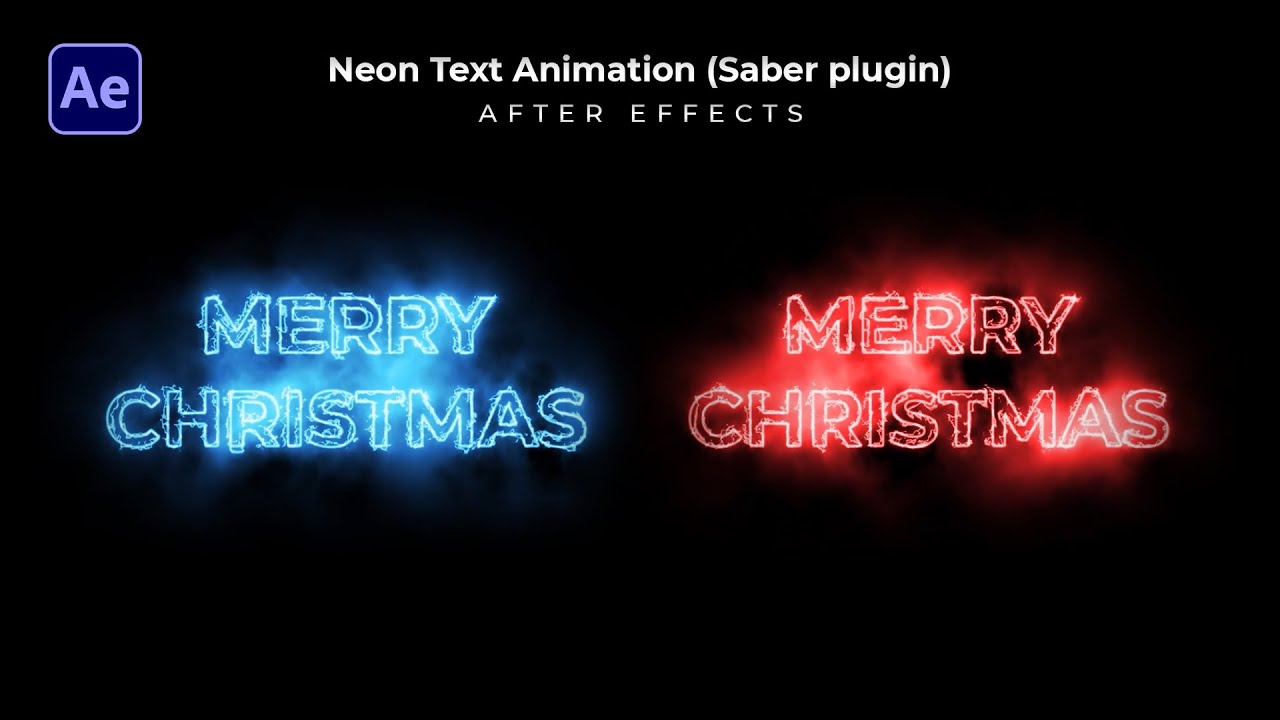 After Effects Tutorial: Neon Text Animation (Saber Plugin) - YouTube