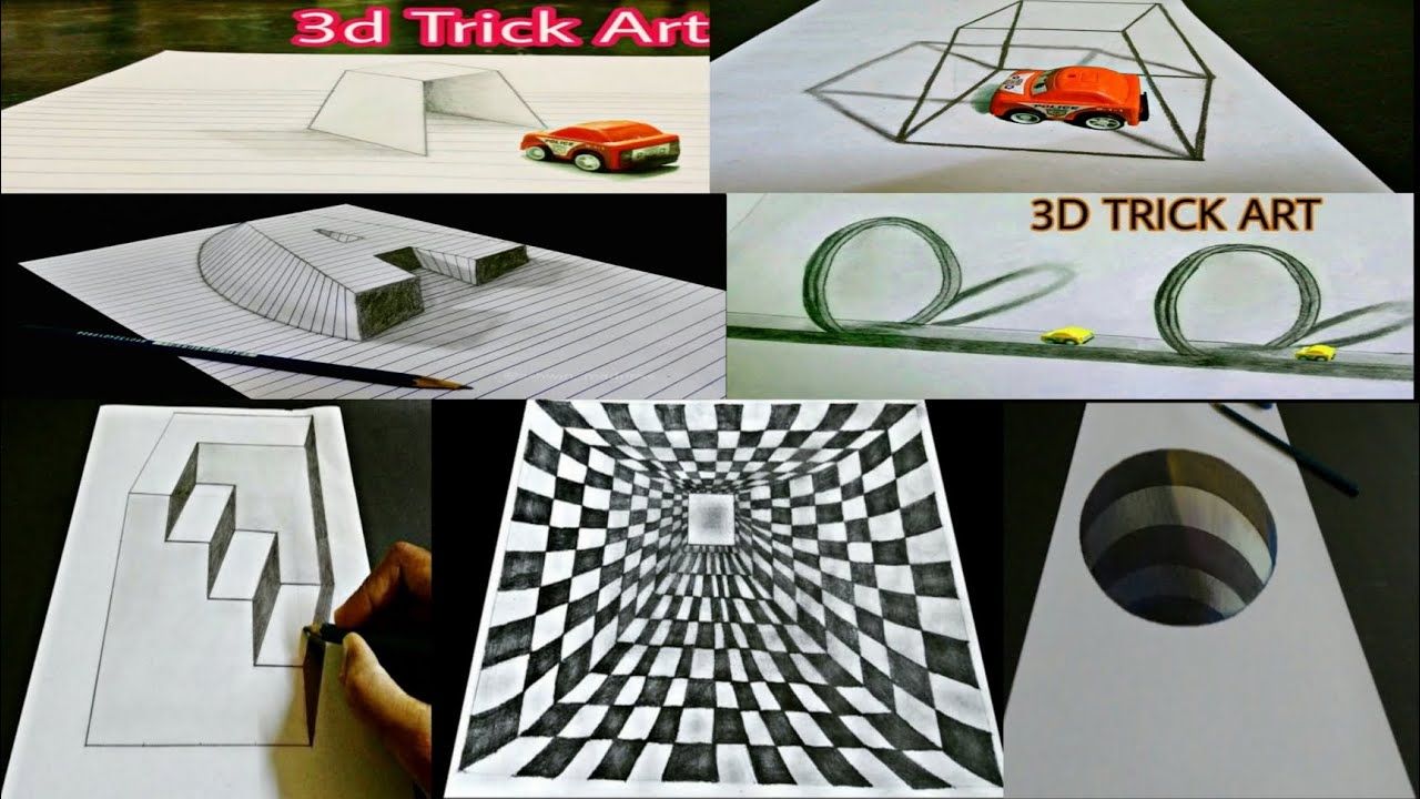 How to Draw 3d Hole Illusion | Easy 3d Optical Illusion Pencil Drawing ...