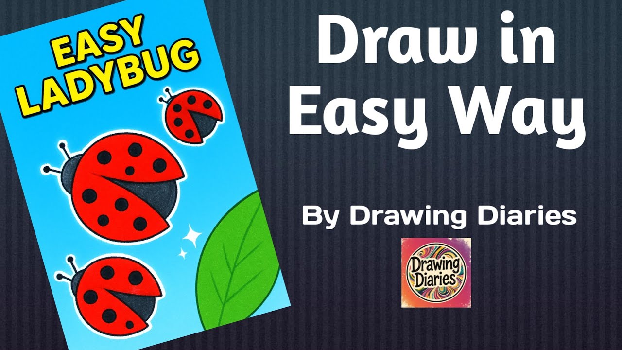Easy Ladybug Drawing Tutorial 🐞 | Step by Step for Beginners - YouTube