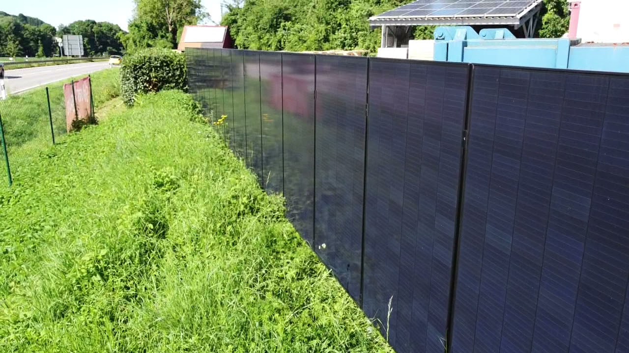 Solarzaun - der ideale Solarstrom im Winter - YouTube