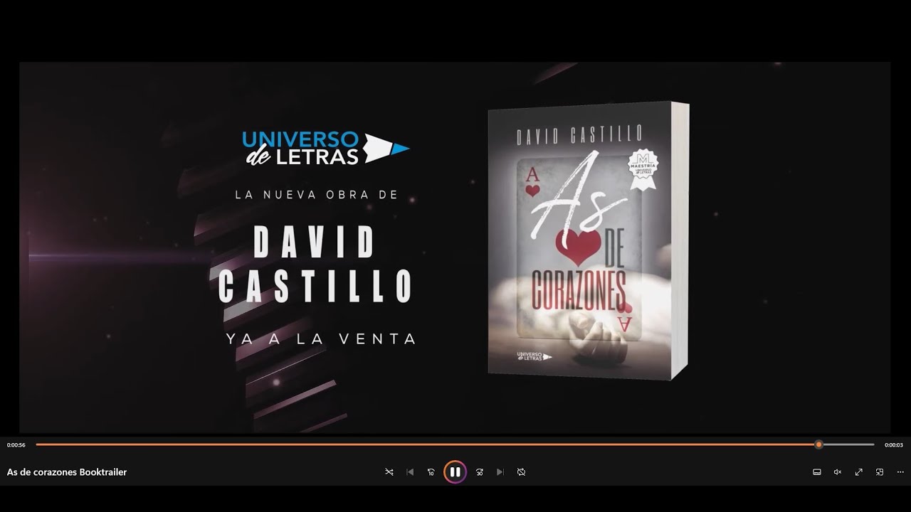 Booktrailer "As de corazones" de David Castillo - YouTube