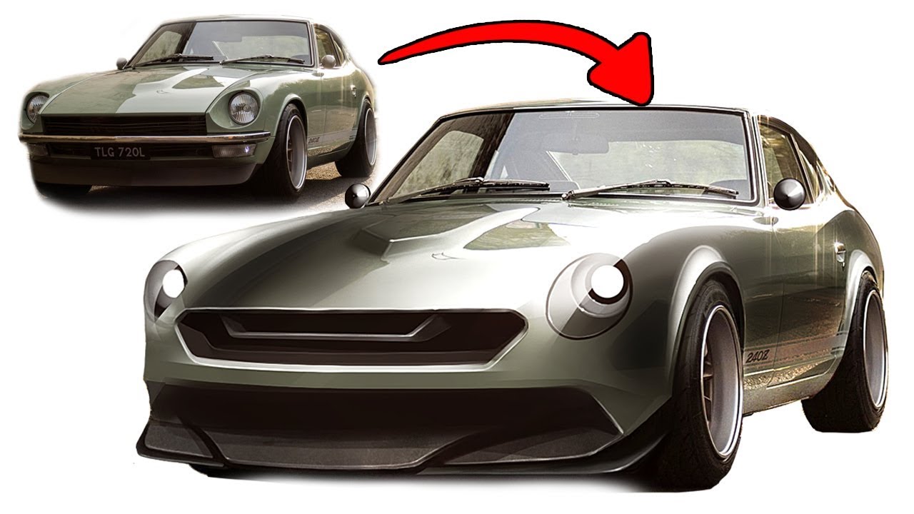 Datsun 240Z Re-design - A Designers Take on a Timeless Classic - YouTube