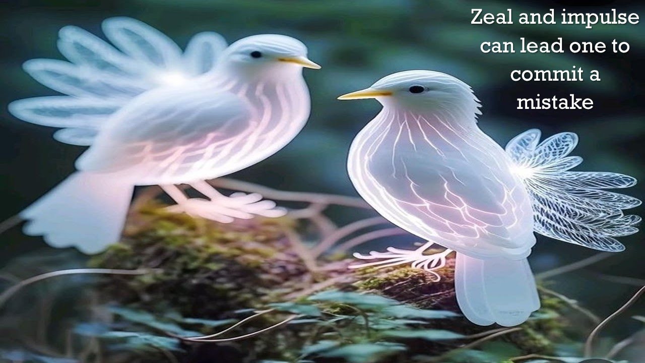 Zeal and impulse can lead one to commit a mistake - YouTube