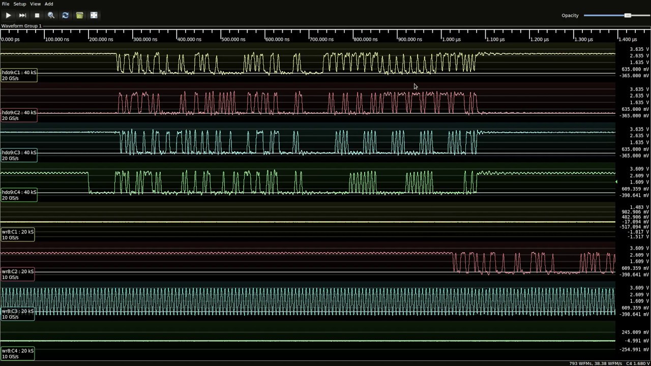 glscopeclient multi-scope sync demonstration - YouTube