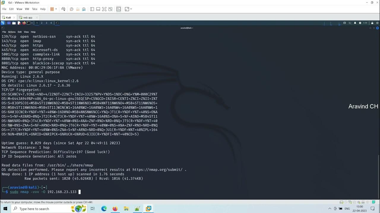 how to scan operating system detection host with nmap in Kali Linux - YouTube