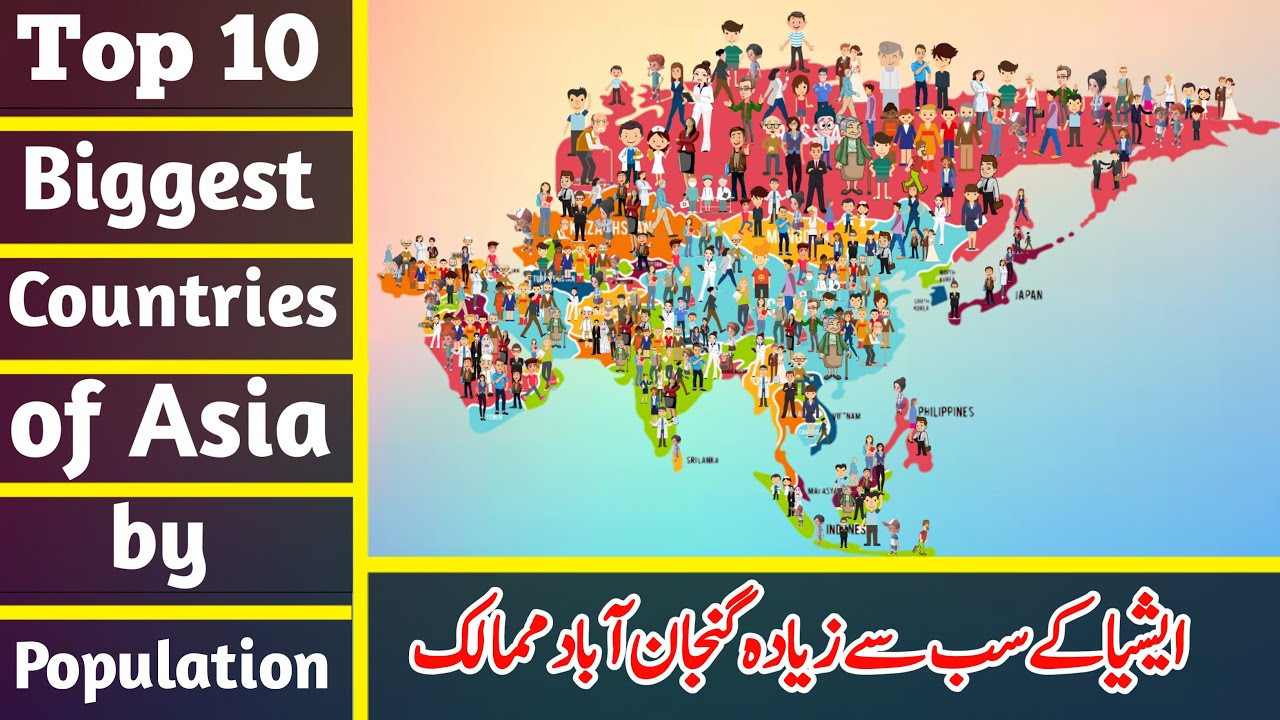Top 10 Most Populated Asian Countries | Biggest Asian Countries by ...