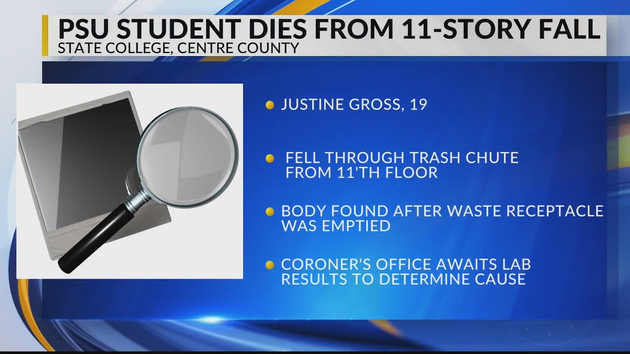 Police: Missing Penn State student dies after falling down trash chute ...