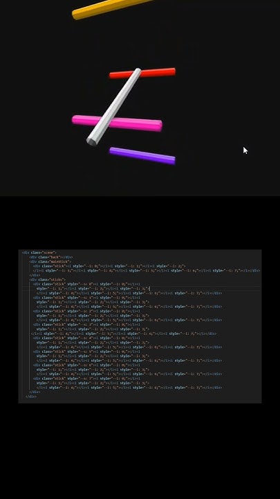 Pure CSS Tumbling Stick Animation | Dynamic 3D Effects with HTML & CSS. - YouTube