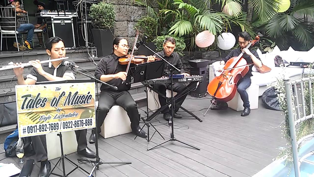 Wedding musicians string quartet at sulo hotel quezon city - YouTube