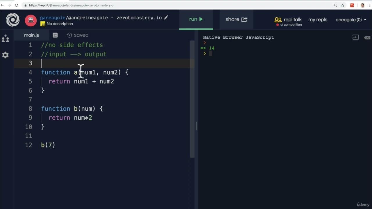 JavaScript Adv Concepts Functional Programming 0706 Can Everything Be Pure - YouTube