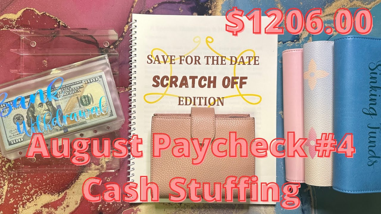 Cash Stuffing $1206 | August Paycheck #4 | Budgeting, Cash Envelopes ...