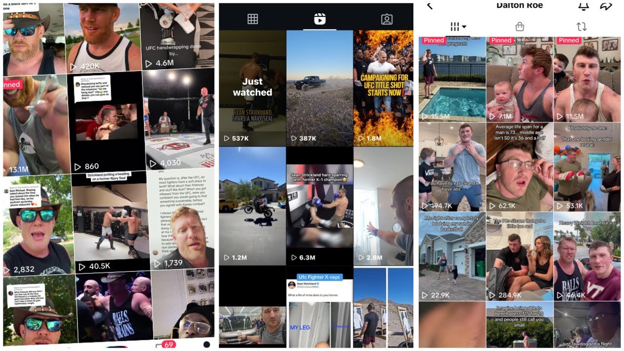 😳Sean Strickland vs 🦭Seal Vs 💪 Dalton Roe vs 😁Smile’N Sam - YouTube