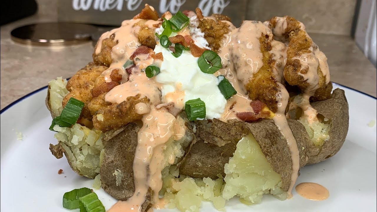 Loaded Baked Potato Recipe | Southern Fried Catfish Recipe | Quick Simple Recipe - YouTube