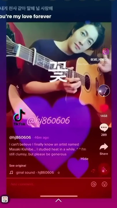 U are our love forever:Pure love song by 김현중 (Kim Hyun Joong)#tiktok # ...
