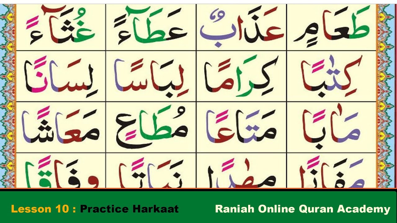 Lesson 11: Practice Harkaat (Part 2) حرکات مشق - YouTube