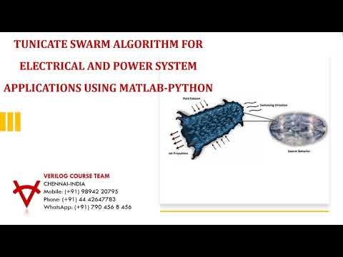 TUNICATE SWARM ALGORITHM FOR ELECTRICAL AND POWER SYSTEM APPLICATIONS USING MATLAB-PYTHON - YouTube