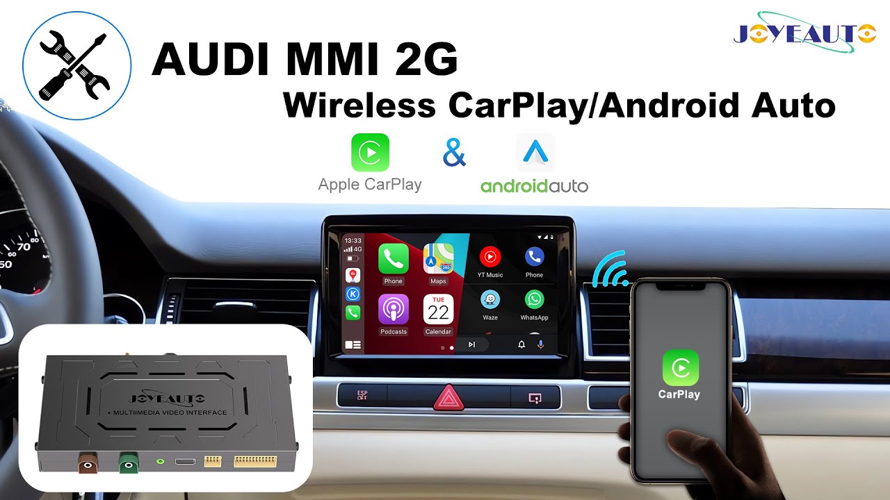 How to install Wireless CarPlay Android Auto for AUDI A6 A8 S8 Q7 MMI ...