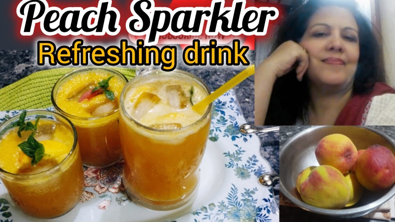 Summer Peach Sparkler.A Refreshing Drink Recipe - YouTube