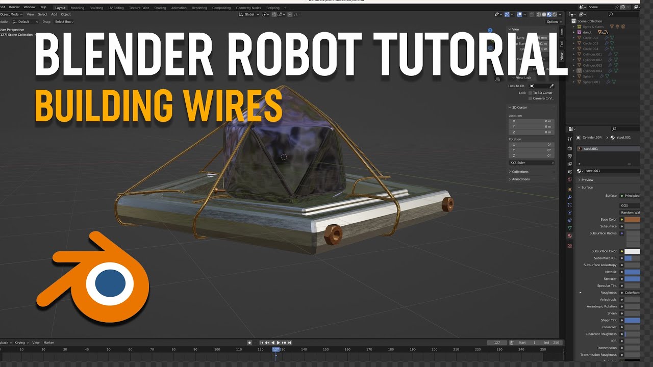 Blender Robot Tutorial - building the legs - YouTube