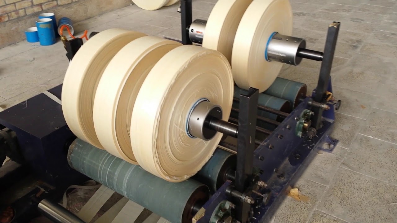 Automatic PP Woven Jumbo Roll Reel Cutting Slitting and Rewinding ...