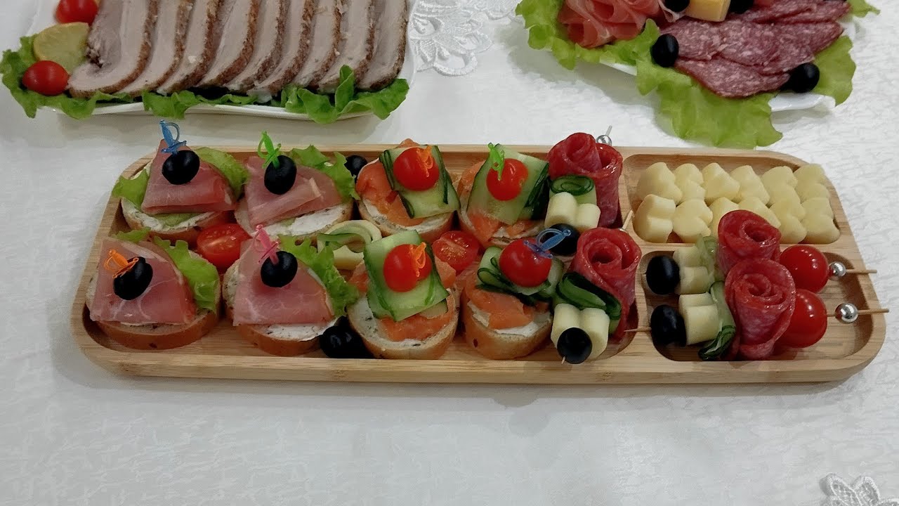 The snack plate looks nice and will decorate your table - YouTube
