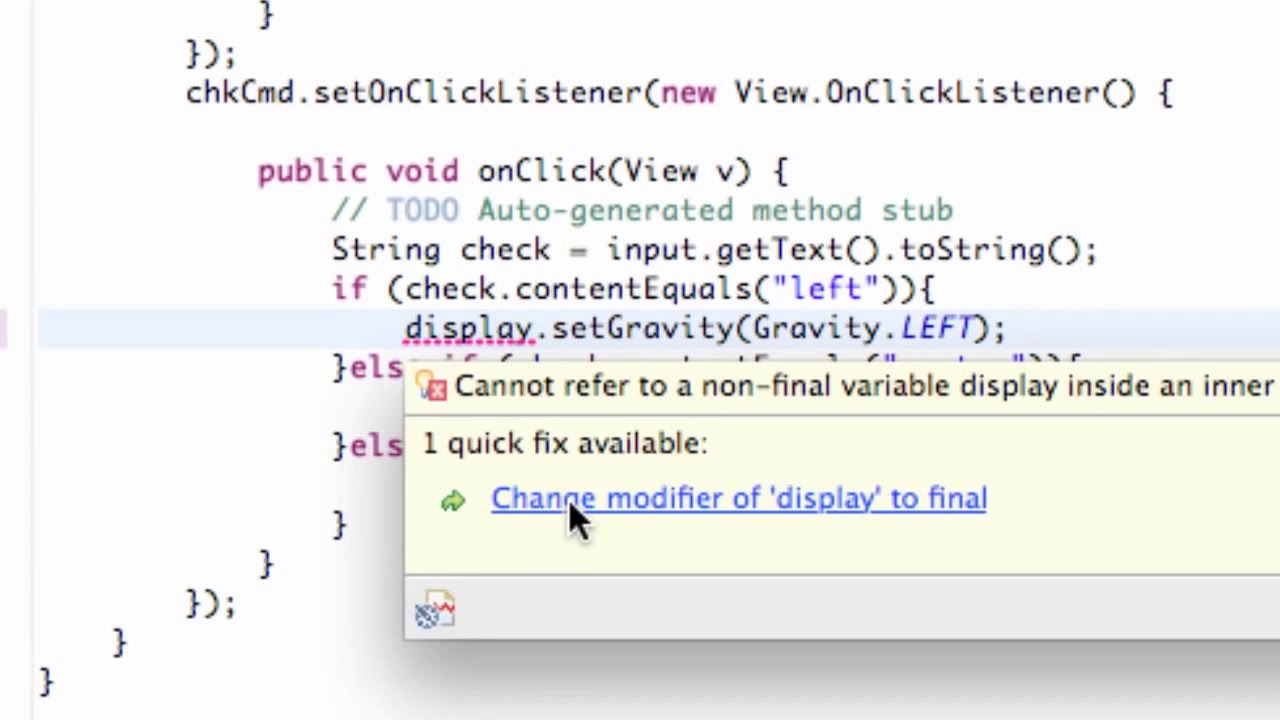 Android Application Development Tutorial 29 Set Gravity within Java ...